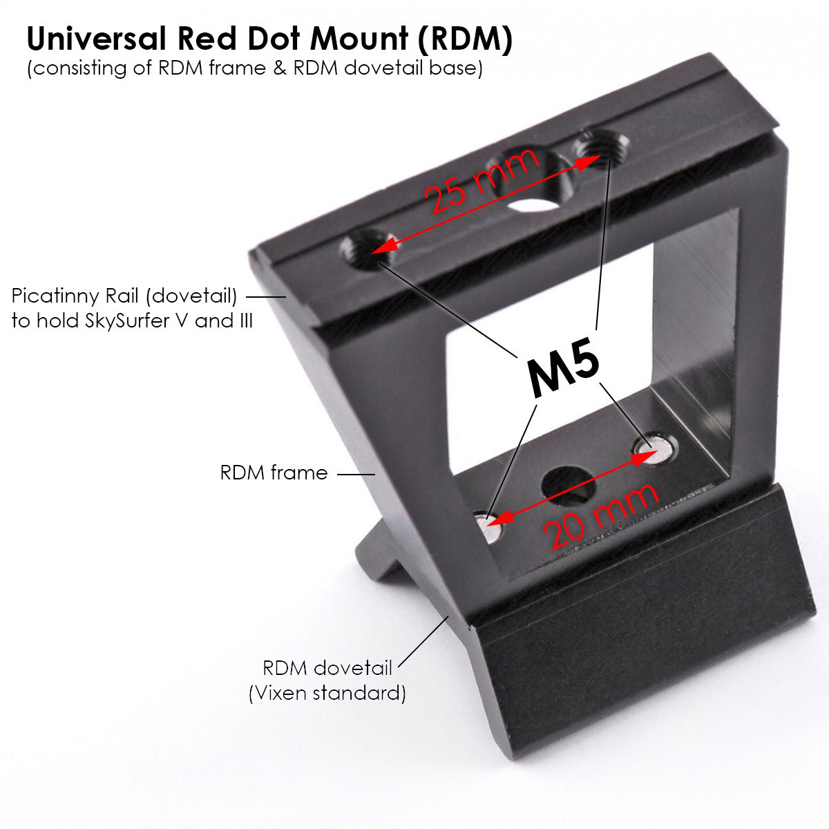Baader Universal Red Dot Mount (RDM) | First Light Optics